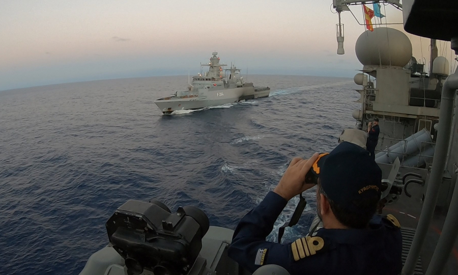 Co-training of Greek and German Navy Units in the UNIFIL (United ...