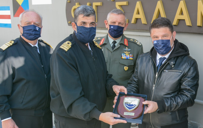 Επίσκεψη ΥΦΕΘΑ Νικόλαου Χαρδαλιά στο Αρχηγείο Στόλου - Πολεμικό Ναυτικό ...