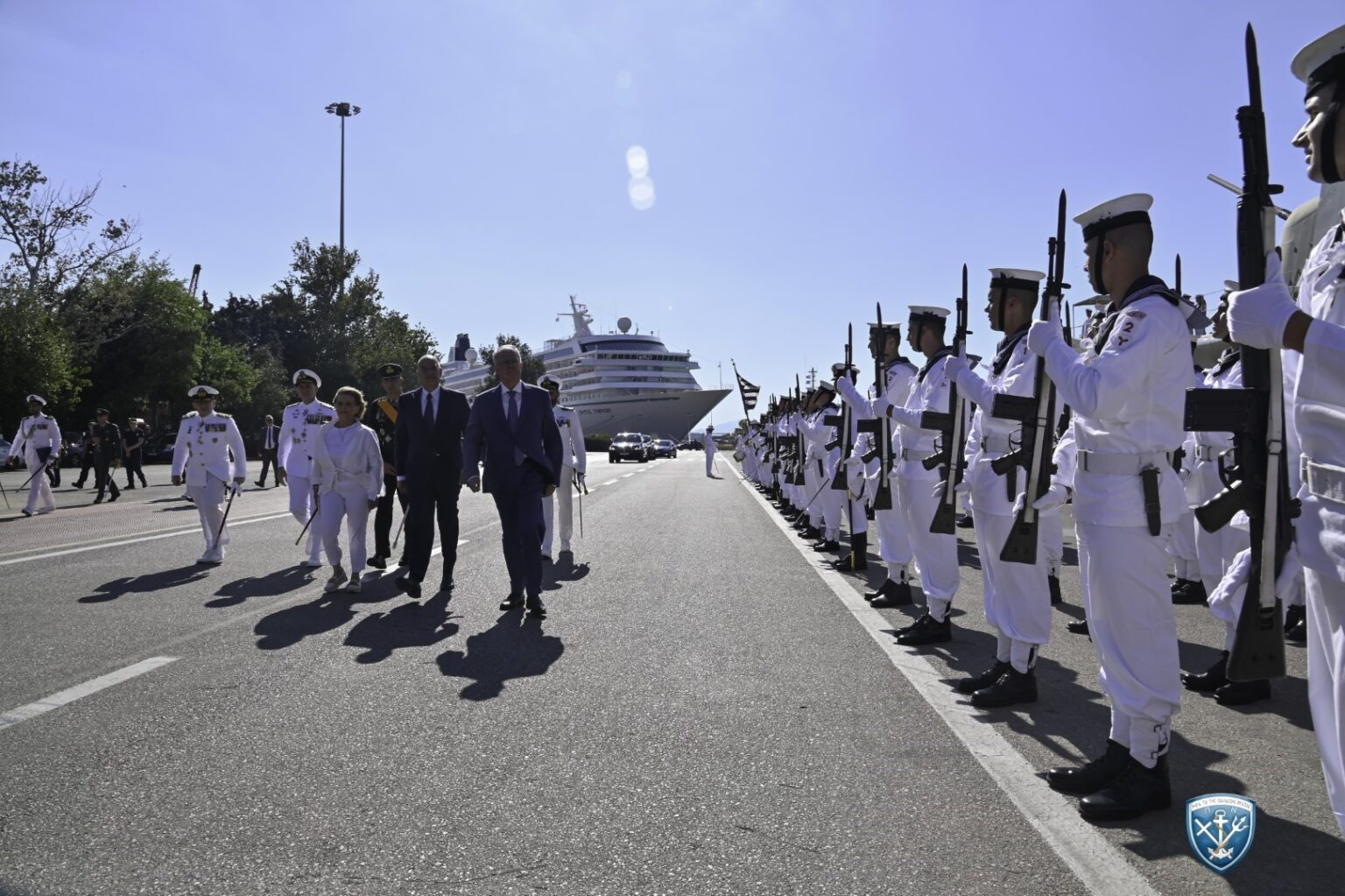 Επιθεώρηση του Στόλου εν πλω από την Α.Ε. τον Πρόεδρο της Δημοκρατίας ...